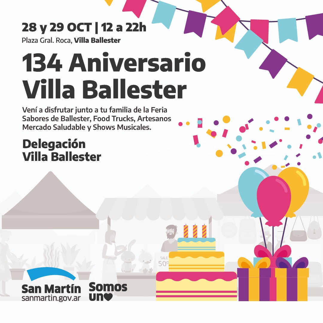 Villa Ballester festeja sus 134 años - La Noticia Web