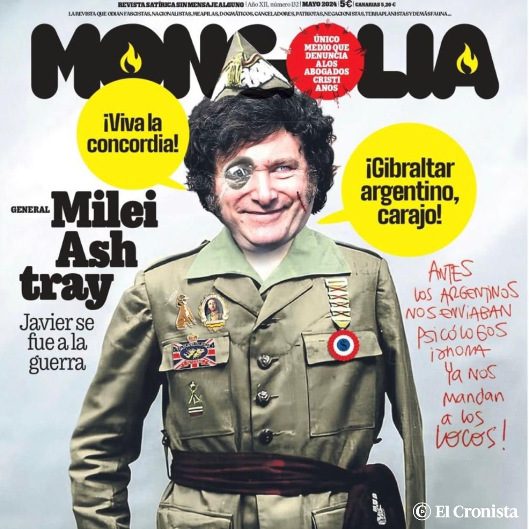 La revista satírica española Mongolia le dedicó una fuerte tapa al ...