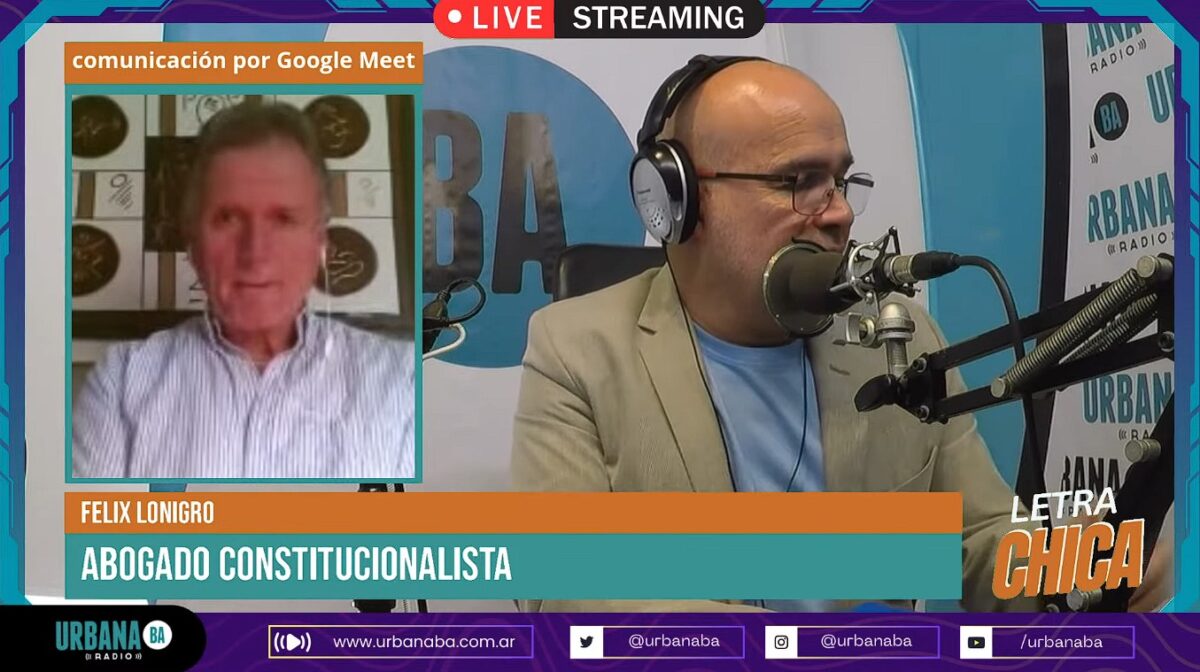 Félix Lonigro en Urbana BA: "Que Milei no cumpla con la Ley de ...